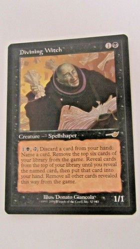 Magic The Gathering - Divining Witch Card - Nemesis | eBay Australia