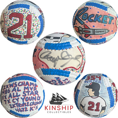 Roger Clemens signed Baseball JSA COA Hand Painted Carter X Yankees ...