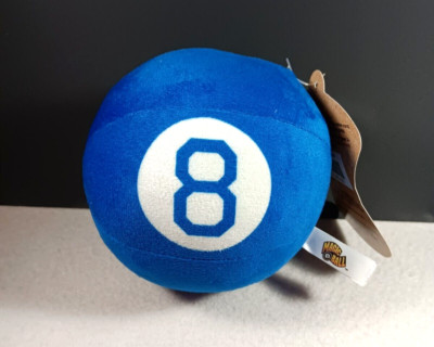 Magic 8 Ball Plush Stuffed Toy Soft 5” Cue Blue Ask a question Most ...
