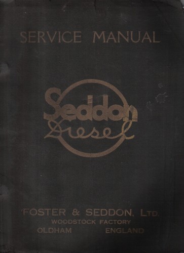Seddon Diesel Goods Vehicles DL DS10 & DT9 Original Factory Workshop ...