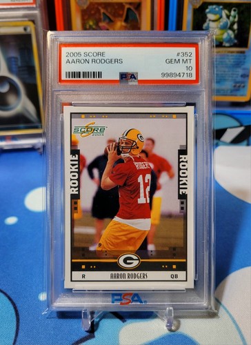 Aaron Rodgers 2005 Score #352 Rookie PSA 10 Gem Mint Packers/Jets | eBay