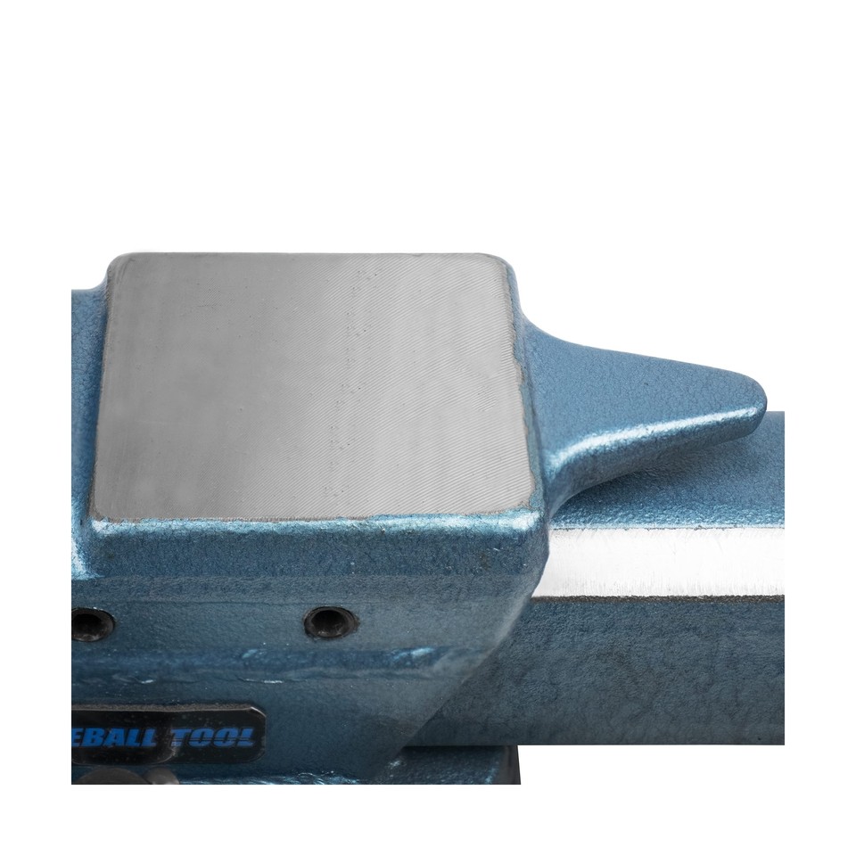 4" Forged Steel Bench Vise, 4 Point Swivel, 90,000 PSI Tensile Strength ...