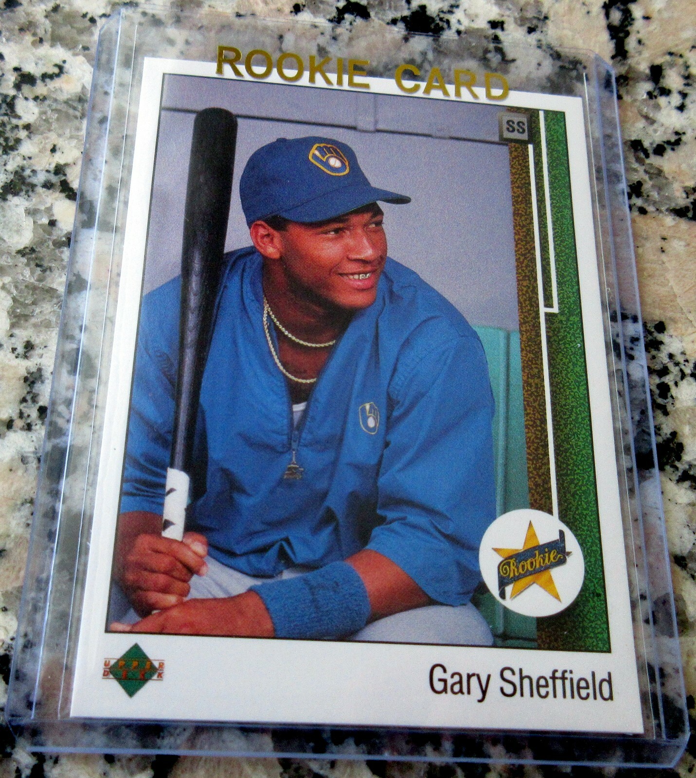 GARY SHEFFIELD 1989 Upper Deck #1 Draft Pick STAR Rookie Card RC Champs ...