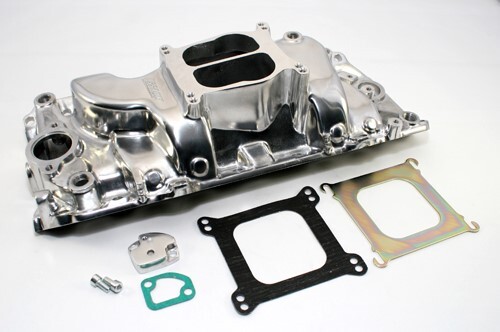 BBC Big Block Chevy 396 Oval Port Polished Aluminum Intake Manifold ...