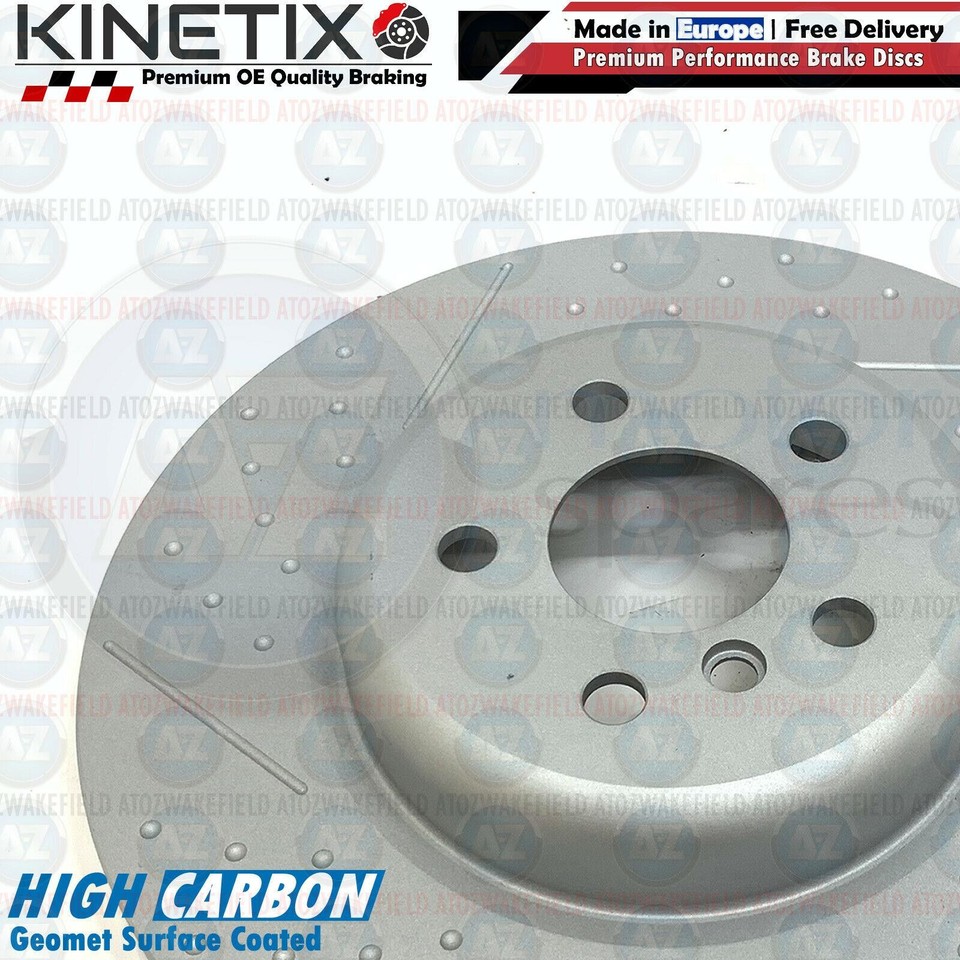 FOR BMW G31 520d xDrive M SPORT DIMPLED & GROOVED REAR BRAKE DISCS PAIR ...