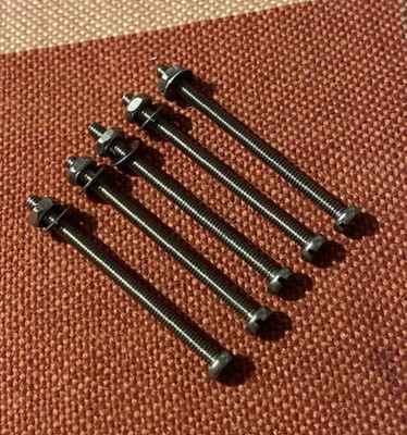 2mm x 30mm Long Slotted Machine Screws M2 Screw Plus Nut and Washer ...