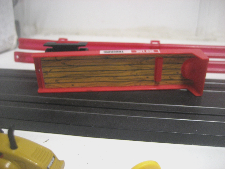 TYCO HO SCALE US 1 TRUCKING SLOT CAR Trailer with Construction kit ( No ...