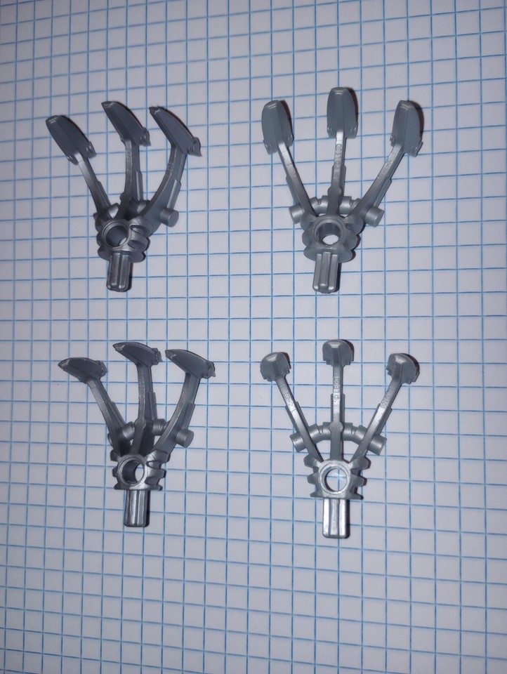 4 Bionicle Lego 32506 Claw Hand Pearl Light Gray Genuine Lego Parts ...