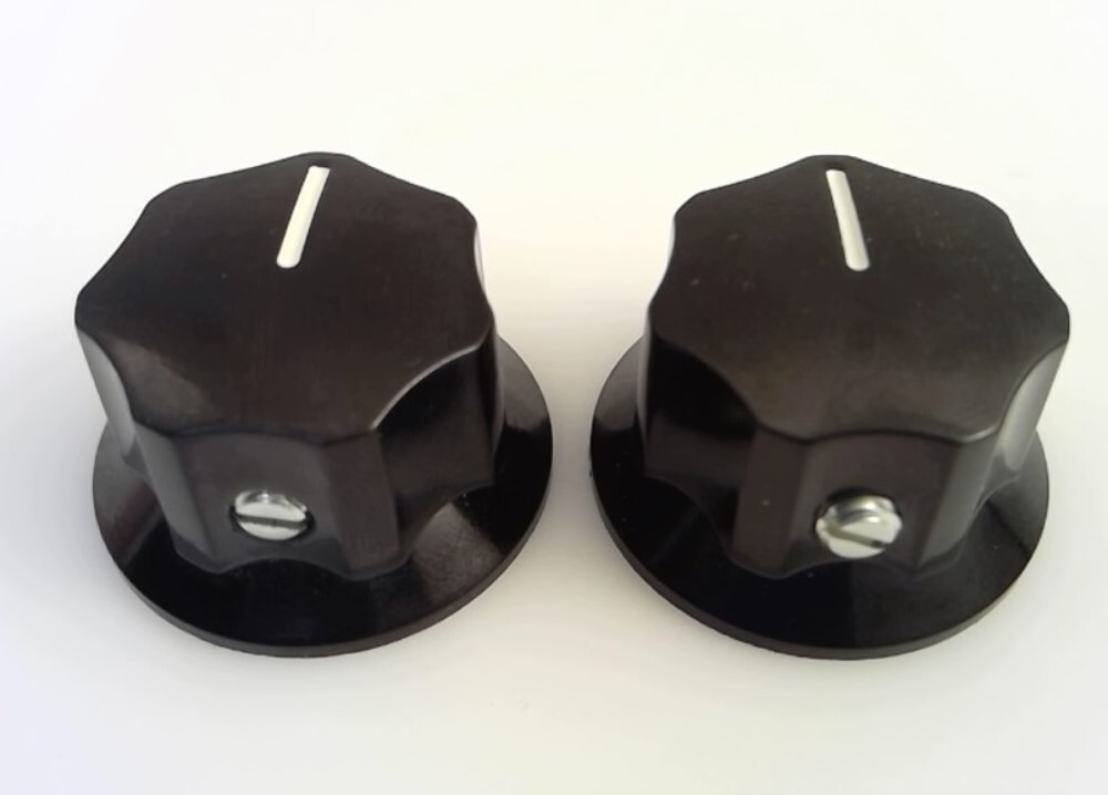 True Custom Shop® Vintage Skirted Knobs for Fender Mustang Jaguar Guitars | eBay