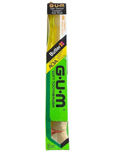 VTG Toothbrush Butler GUM Soft Stimulator 409 Sealed NOS Collectible ...