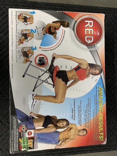 RED FITNESS XL Abdominal Exercise Core Rotation& Resistance Chair Open ...