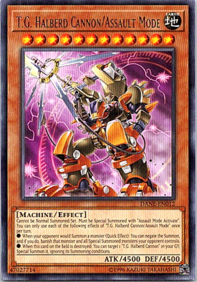 T.G. Halberd Cannon/Assault Mode DANE-EN012 Yu-Gi-Oh! Card Light Play ...