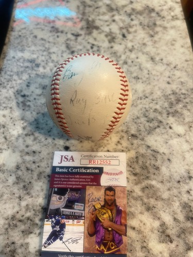 KEN BOYER JOE HAGUE Signed Autographed Baseball Ball JSA COA CARDINALS ...