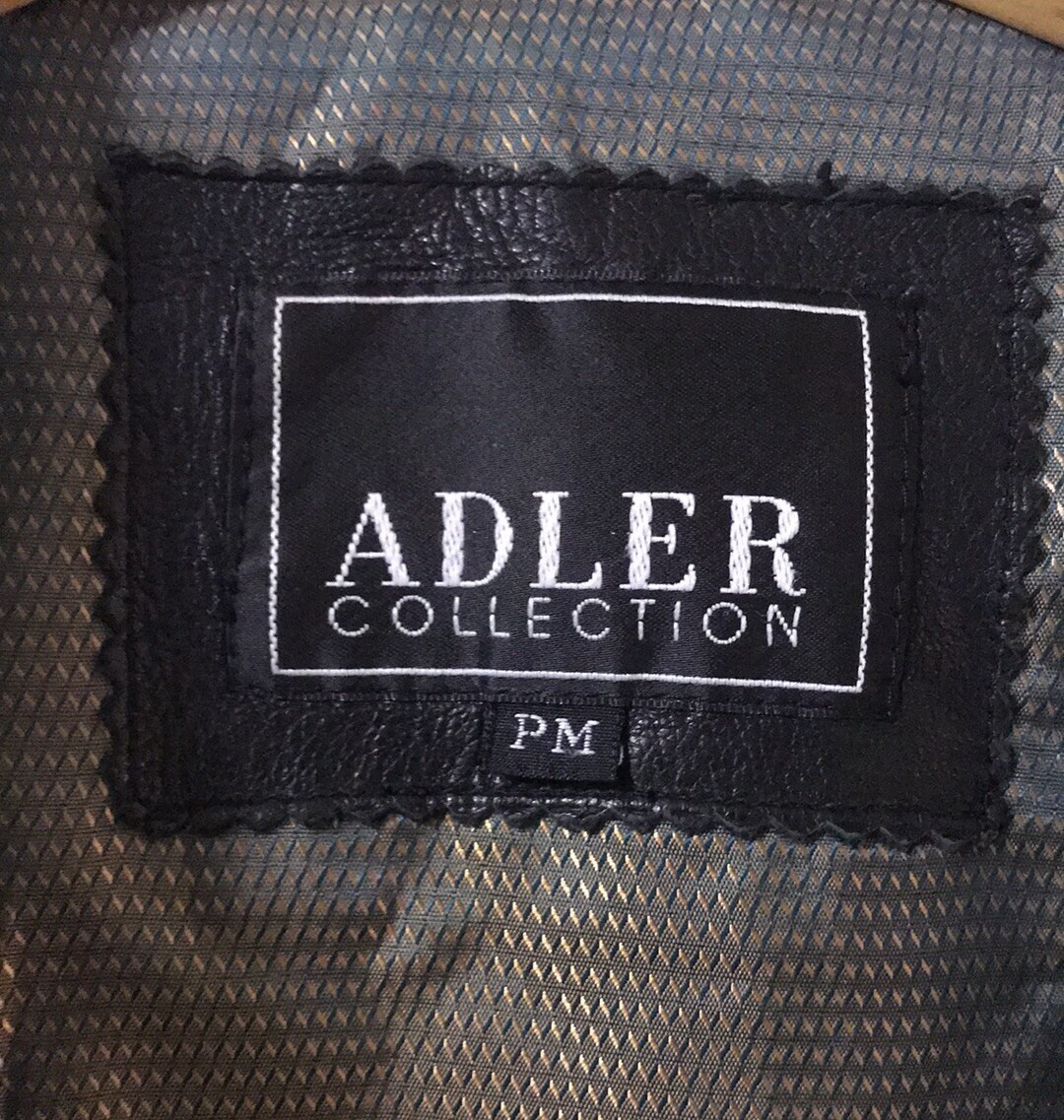 Adler Collection: Vintage Black Leather Jacket, Lined… - Gem