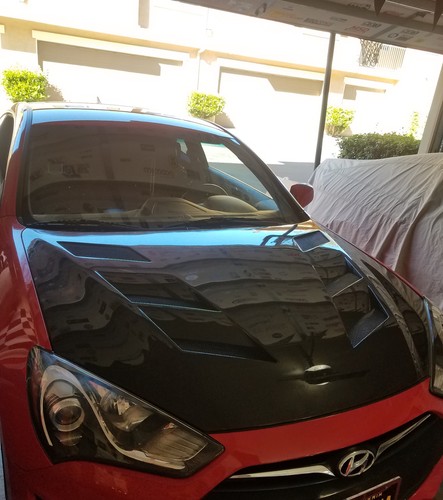 Carbon Creations Dritech Am-s Hood for 2013-2016 HYUNDAI Coupe 2dr for ...