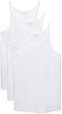 Emporio Armani Men's 3-Pack Tank Top Regular Fit, White, Small | eBay