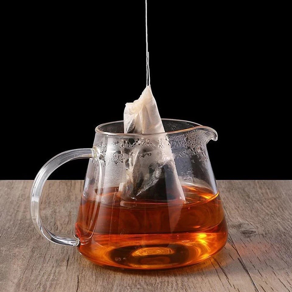 500pcs Disposable Empty Tea Bag Drawstring Seal Teabags Loose Leaf Tea ...
