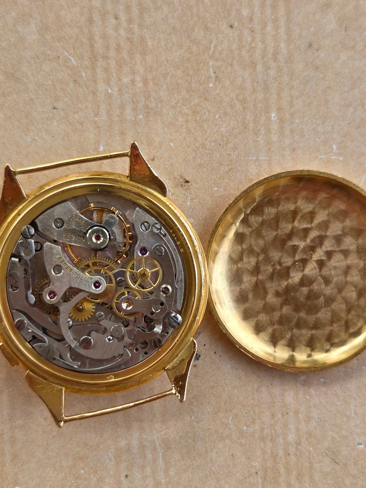 Chrono TITUS 37058 vintage OR 18K GOLD mecanic Landeron 48 - 38 mm | eBay