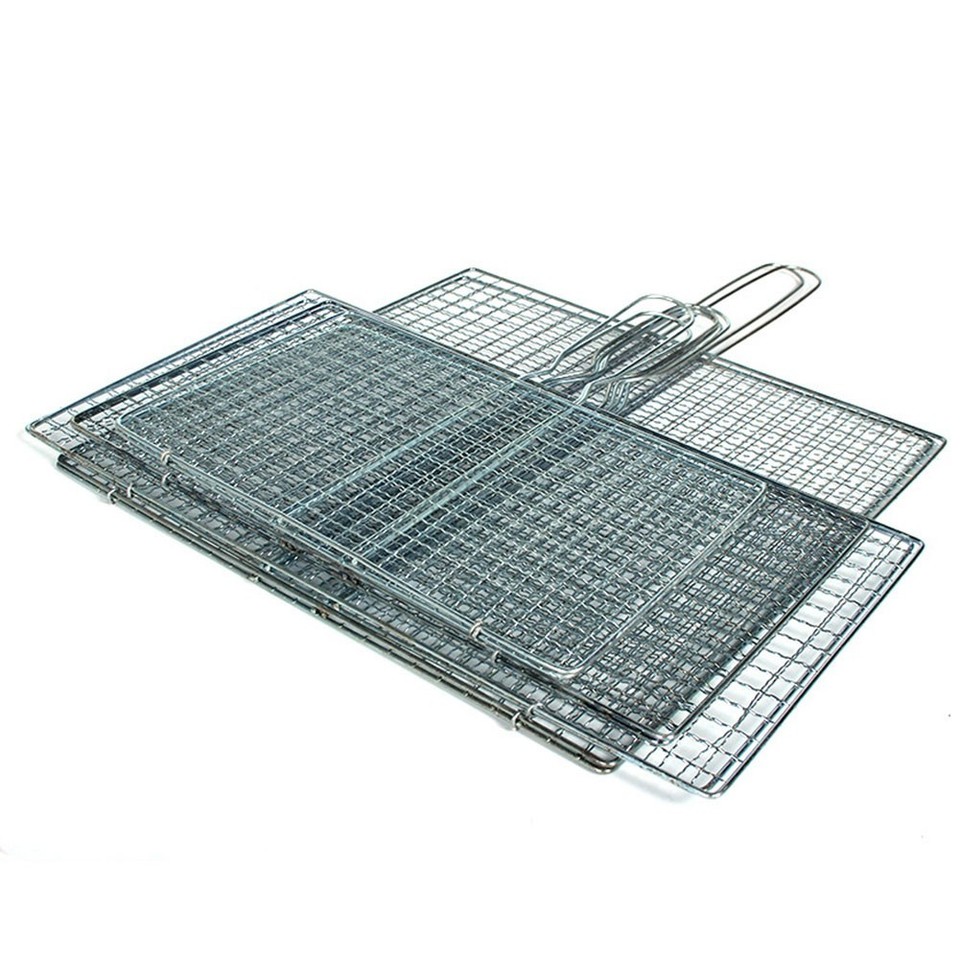Grilling Basket Steak Meat Veg Barbecue Fish Grill BBQ Net Grilling ...