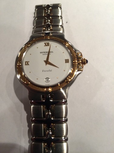 Men's Raymond Weil Parsifal Two Tone SS & 18 K Gold Quartz Watch (9190 ...