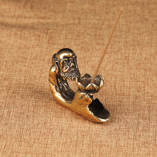 Solid Brass Dharma Figurine Small Statue Home Ornament Figurines ...