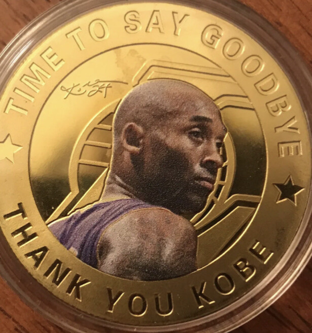 24K LIMITED EDITION KOBE BRYANT LOS ANGELES LAKERS GOLD COIN ...