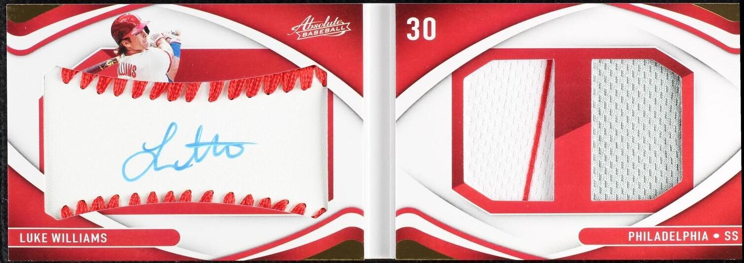 2022 Panini Absolute - Rookie Baseball Material Booklet Signatures Luke ...