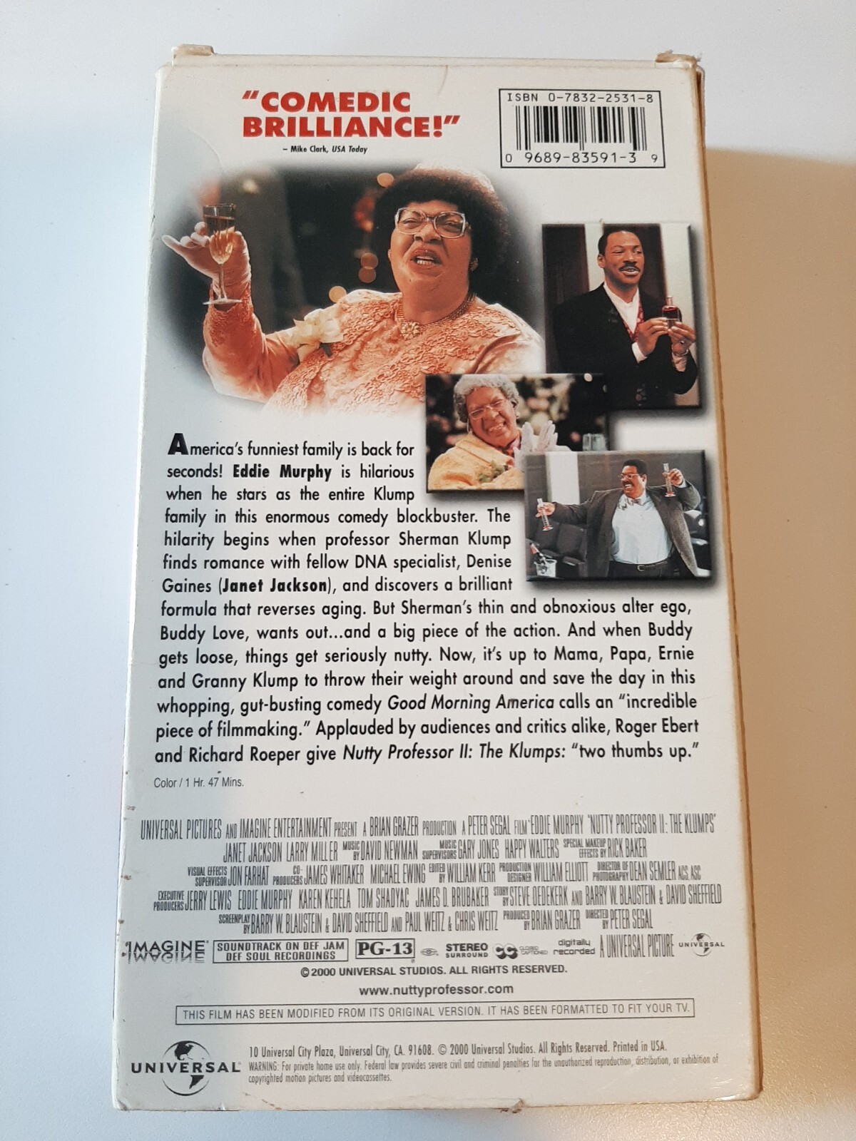 Nutty Professor II: The Klumps (VHS, 2000) | eBay
