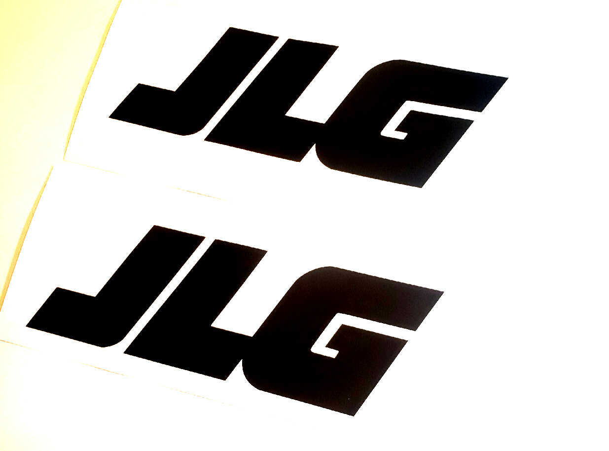 JLG Boom Lift Sky Power Stickers Decals Set (2) 12" Fast USA | eBay