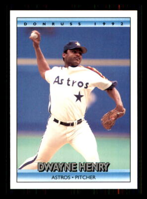 1992 BASEBALL 1992 Donruss Dwayne Henry Houston Astros #114 1 | eBay