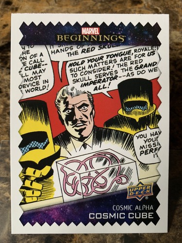 2022 Upper Deck Marvel Beginnings Cosmic Alpha Cosmic Cube CA5 | eBay