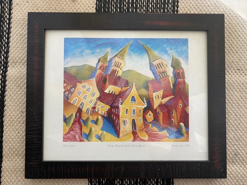 Jerome Tupa Oil Painting Print Framed Cluny Remains of the Cheese Tower ...