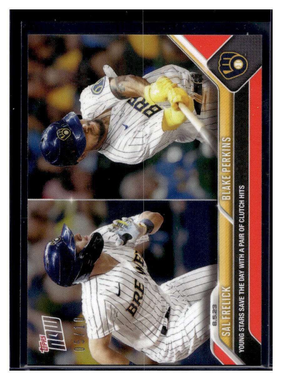 2023 Topps Now #661 Sal Frelick / Blake Perkins Red Parallel Card #d ...
