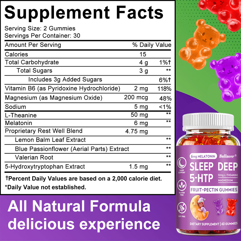 Sleep Deep 5-HTP Gummies - Balance Your Sleep Cycle. Increase Sleep ...
