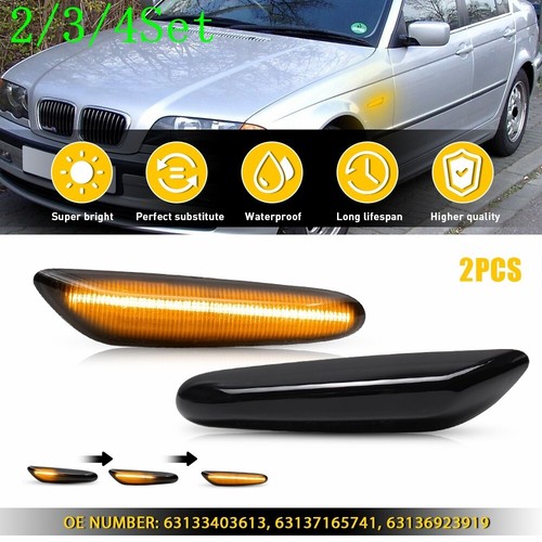 2/3Set For BMW E60 E82 E83 E90 LED Front Fender Side Marker Turn Signal ...