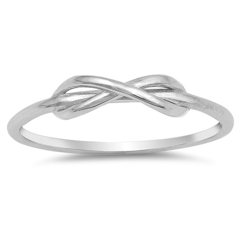 .925 Sterling Silver Infinity Knot Promise Ring Size 4 to 10 | eBay