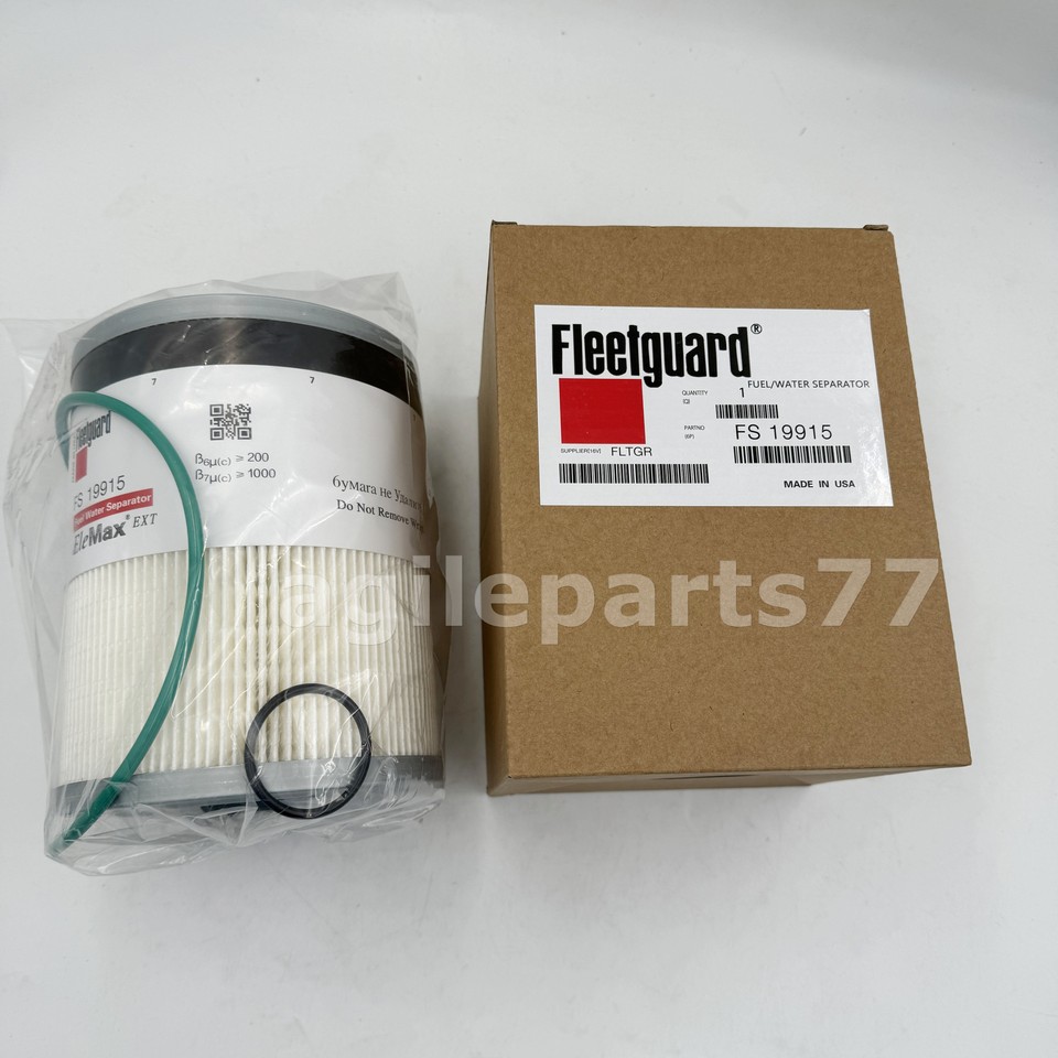 6PCS Fleetguard FS19915 L9915F Fuel Filter Cummins with Water Separator ...