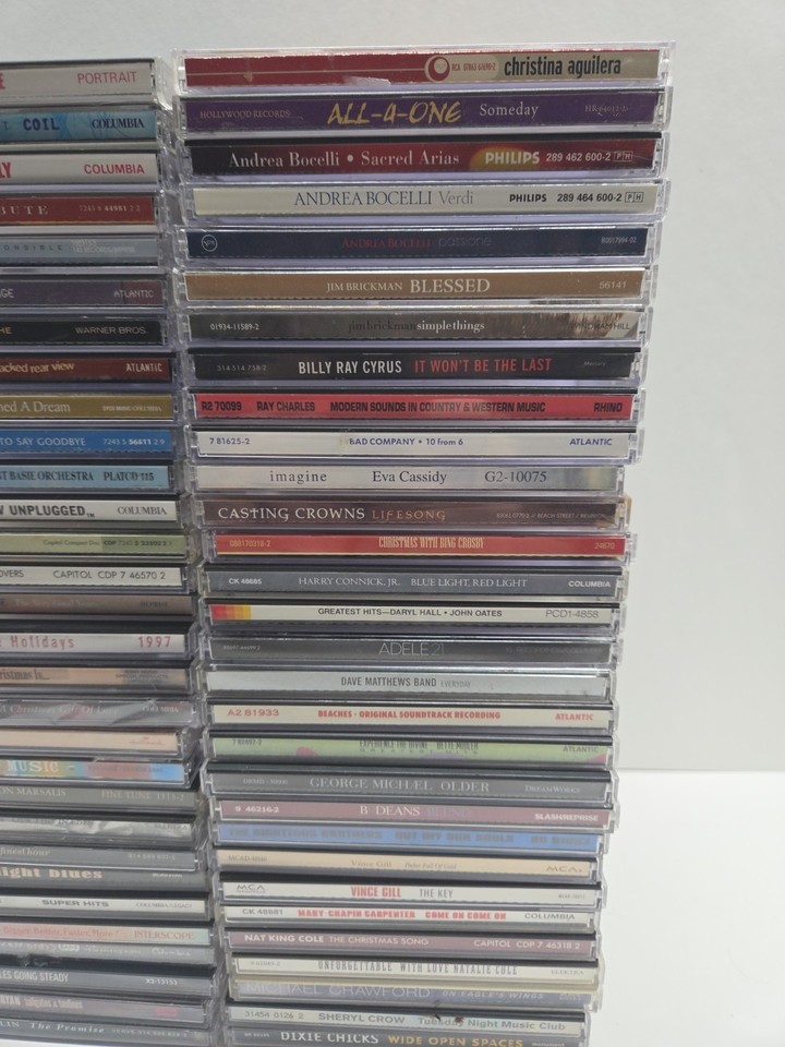 60 Music CDs - Wholesale Job Lot With Artwork R&B Rock Country Mixed ...