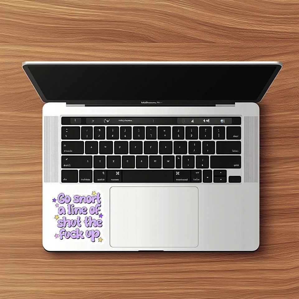Funny Sarcastic Waterproof Vinyl Sticker for Laptop Water Bottle Phone ...