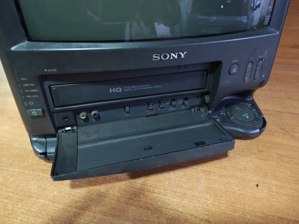 TV VINTAGE SONY Trinitron KV-V1430A• VHS📼 Retrogame Monitor CRT TV ...