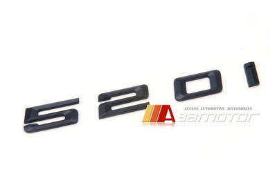 Matte Black Letter Trunk Lid Rear Emblem Badge Letters 520i fit for BMW ...