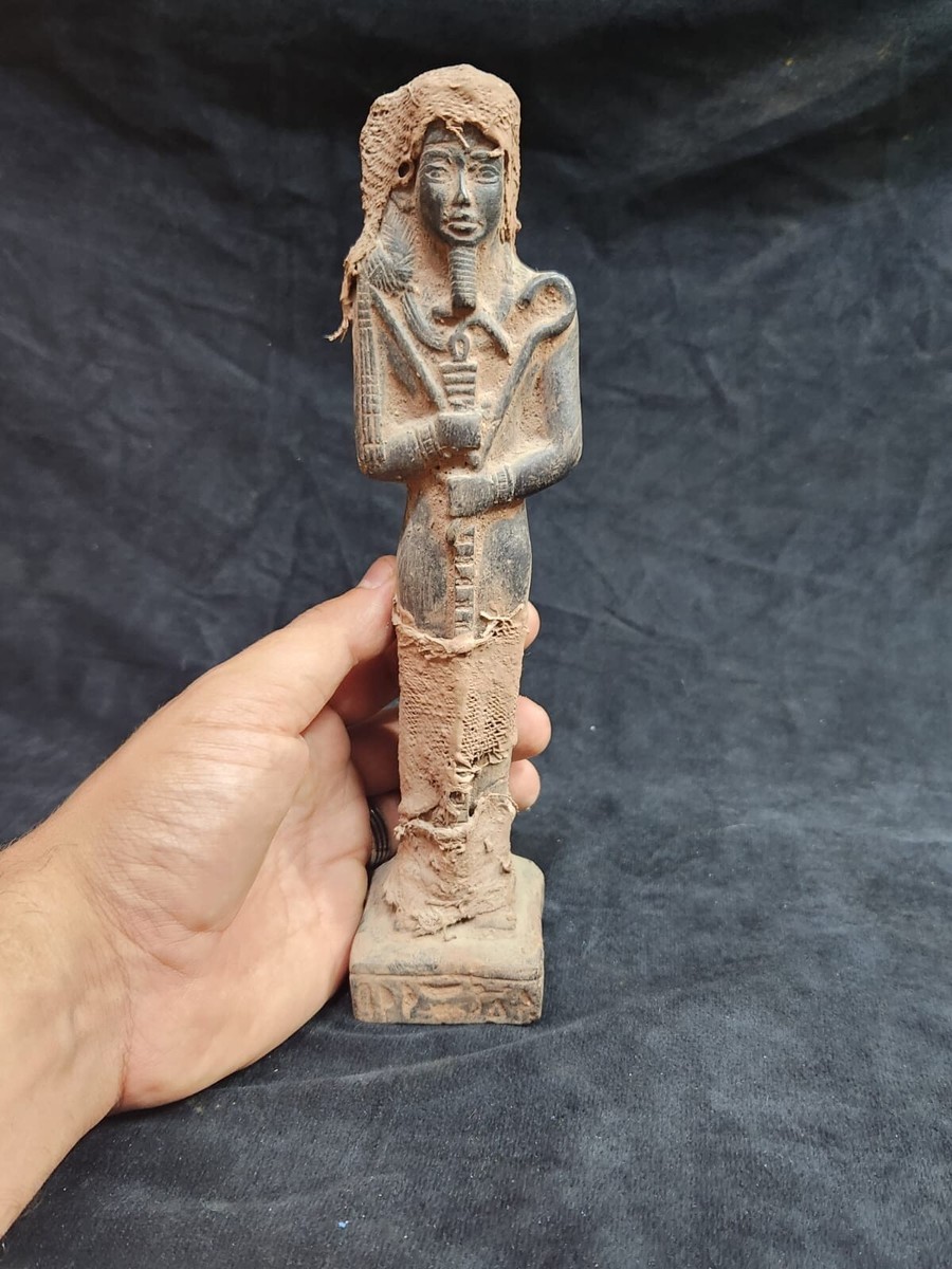Khonsu Statue Alexander Ancient Art A Large Egyptian Bronze