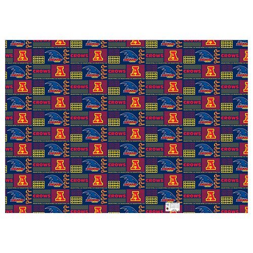 Adelaide Crows AFL Gift Wrapping Paper School Book Covering Christmas ...