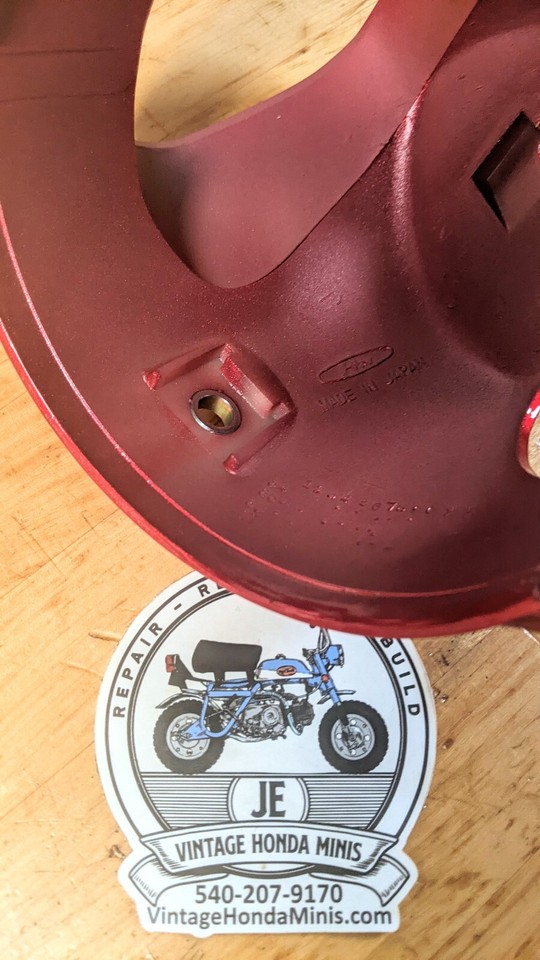 Headlight - OEM Honda Ruby Red Plastic Bucket - Honda CT70 K0 1969 1970 ...