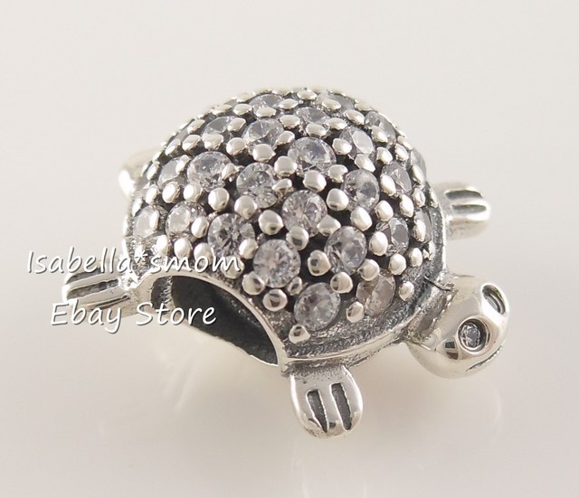 Genuine Silver CZ PANDORA Sea Turtle Charm 791538CZ for sale online | eBay
