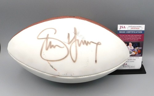 STEVE YOUNG Signed Autographed Wilson Football ~ JSA Certified ...