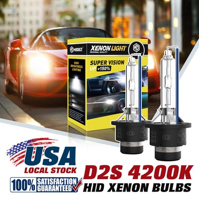 Set of 2 4200K D2S HID Xenon Bulbs OEM Headlight For Audi A8 Quattro ...
