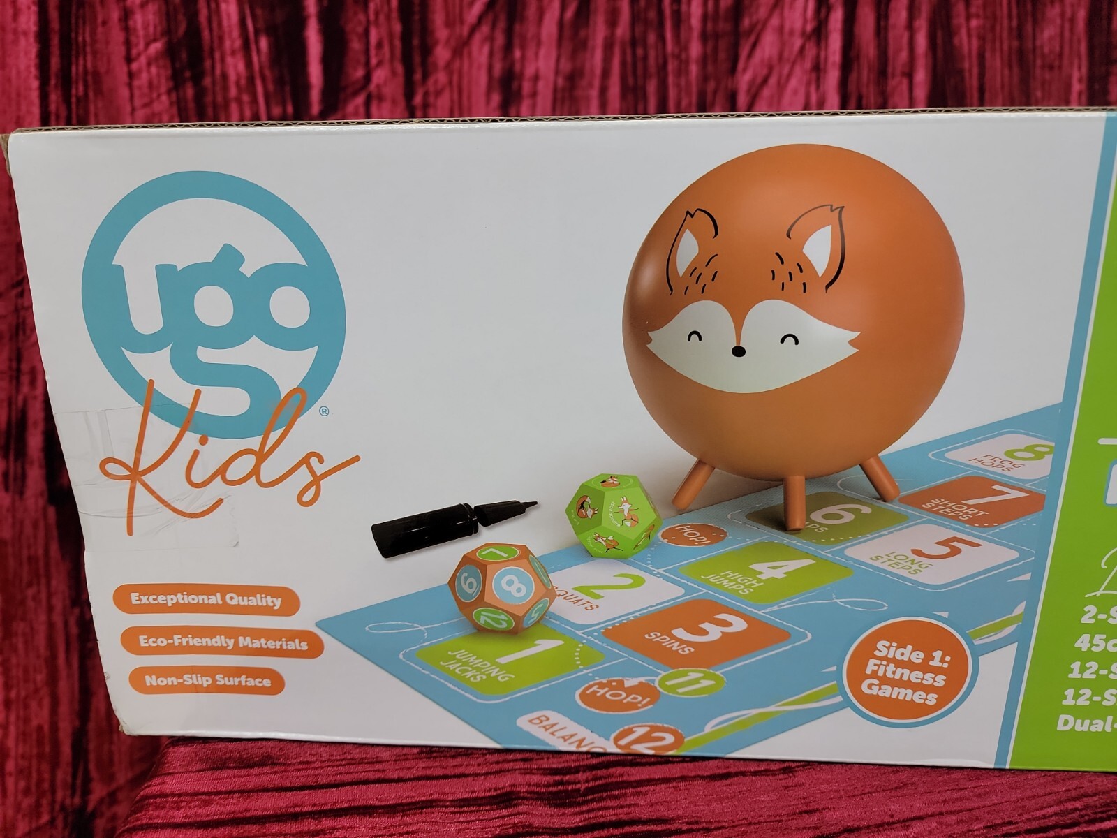 New Ugo Kids' Yoga Kit Mat Health Child Care family fun exercise KID ...