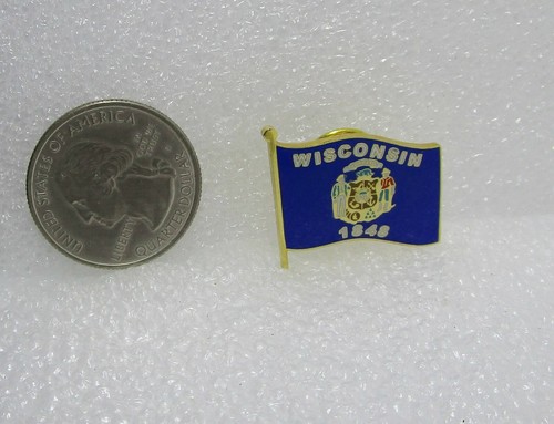State Of Wisconsin Flag Pin | eBay