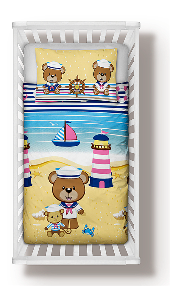 Cot Cot bed Toddler Bed Bedding Set Curtains Nursery Baby Boys Girls ...